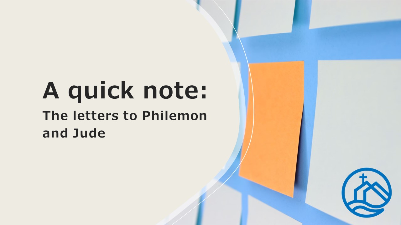 A quick note from Jude - Portstewart Presbyterian Church